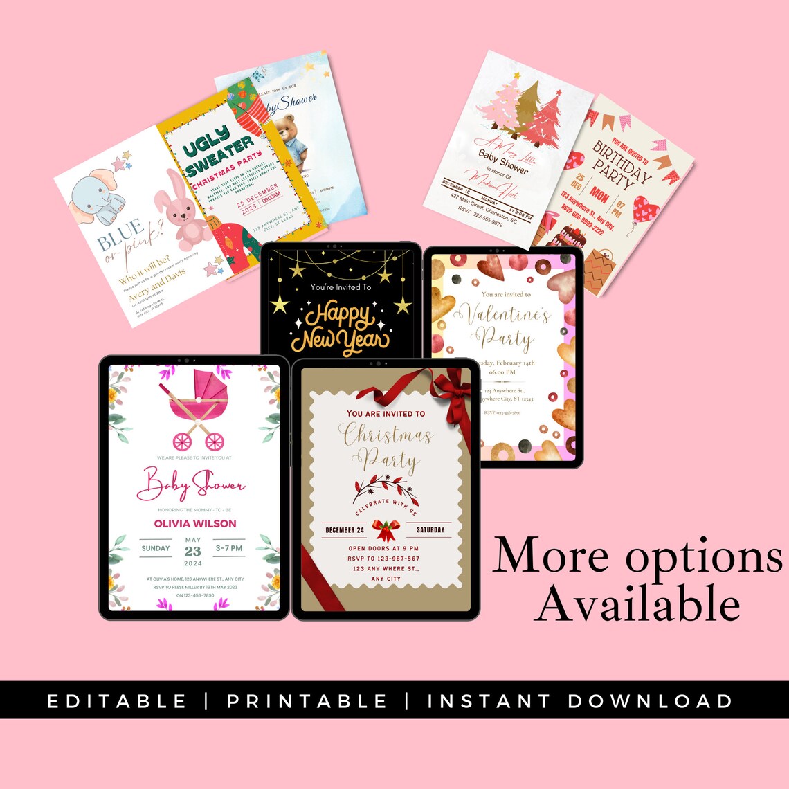 Editable Australia Day Invitation Template, Printable Australia Day ...