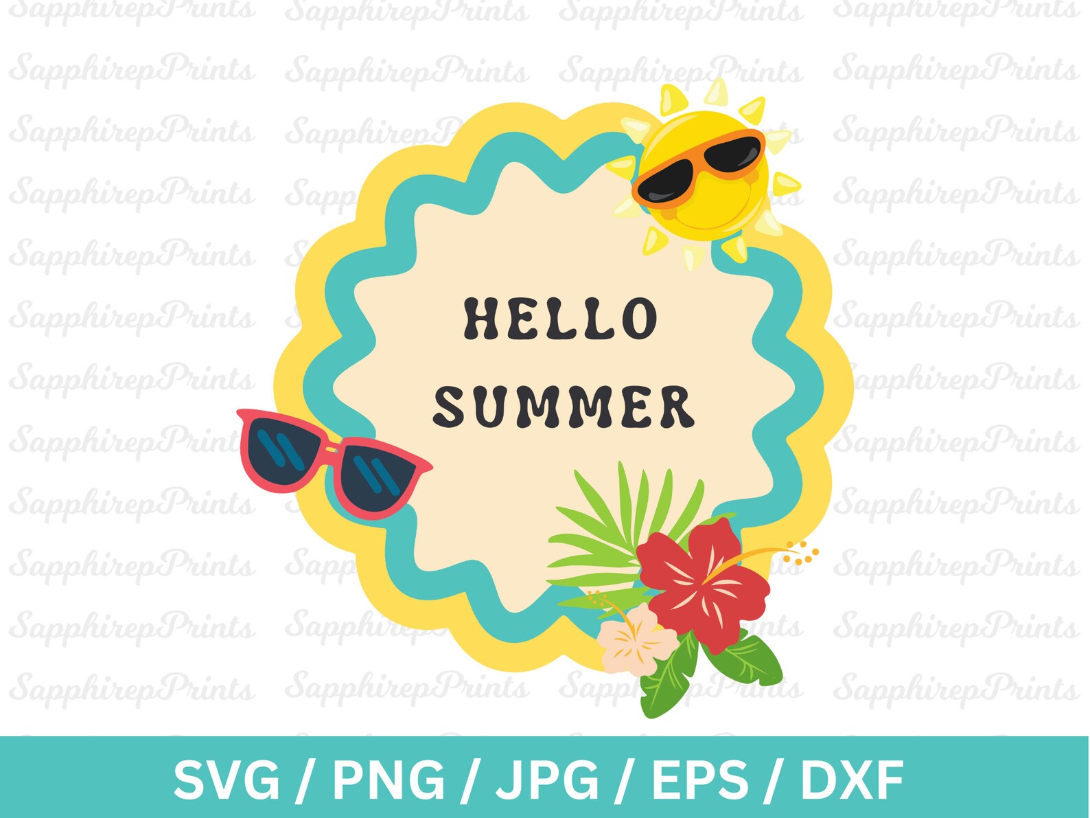 Hello Summer Svg Png, Welcome Summer Svg, Summer Sign Svg, Front Door ...