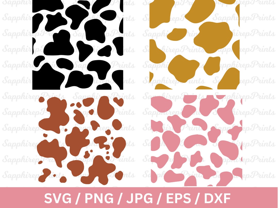 Bauernhof Tier svg, Kuhdruck-Set, Kuhmuster Bundle, Bauernhof ...