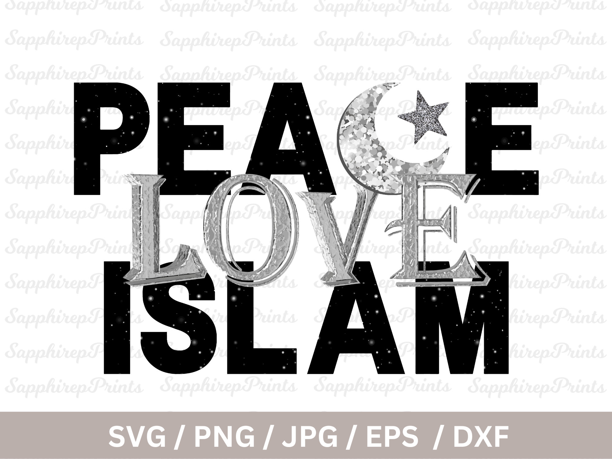Peace Love Islam Svg Png, Muslim Quotes Svg, Islam Shirt Design, Muslim ...