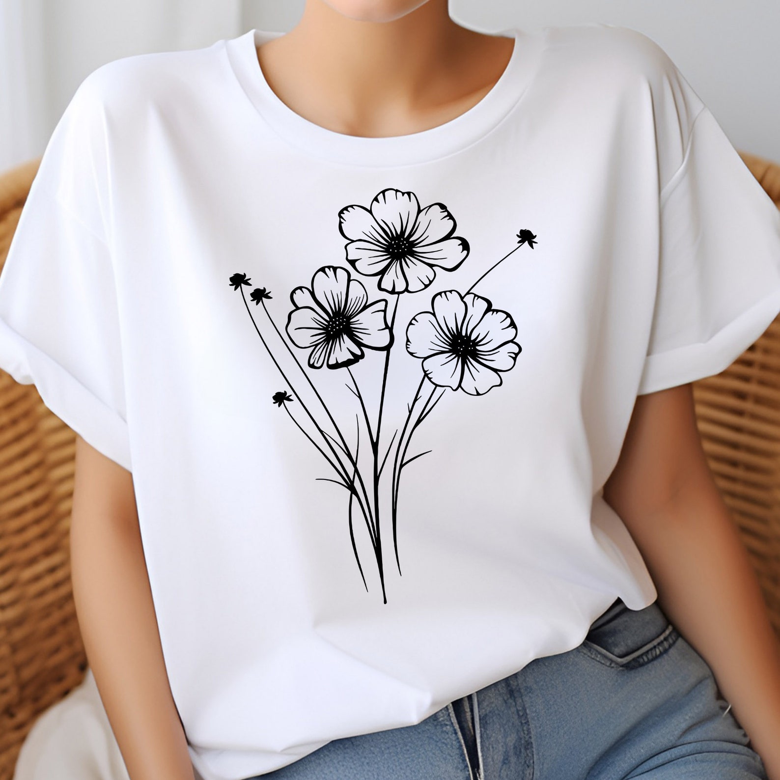 Birth Month Flower Bouquet Svg, Flower Svg Bundle, Birth Flower Svg ...