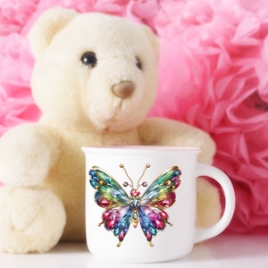 Colorful Crystal Butterflies, Butterfly PNG, Watercolor Butterfly ...