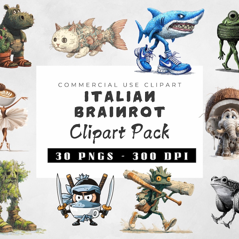 Papercraft de brainrot - Etsy España