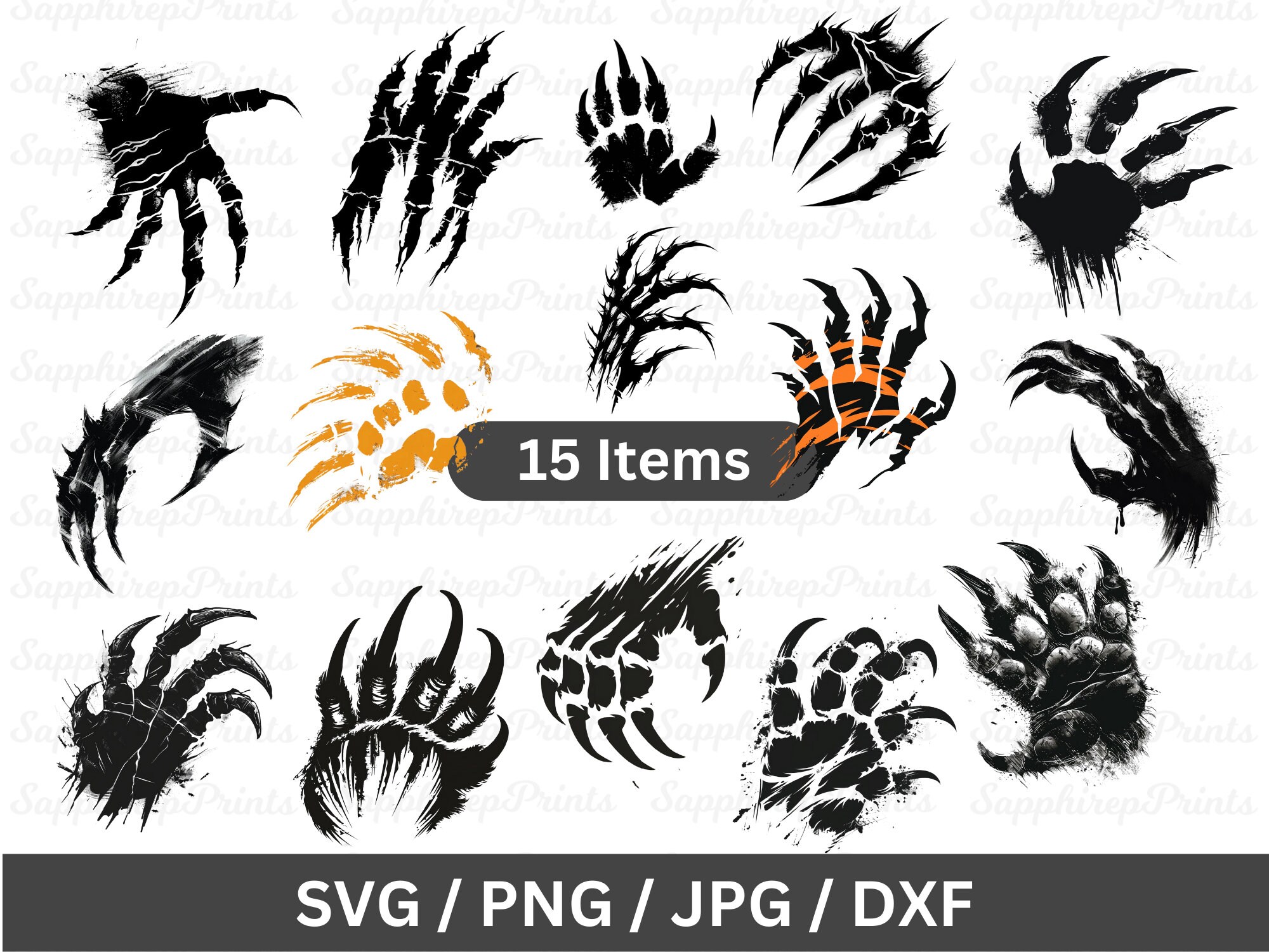 Claw SVG Bundle, Claw PNG Bundle, Claw Clipart, Animal Claws Svg ...