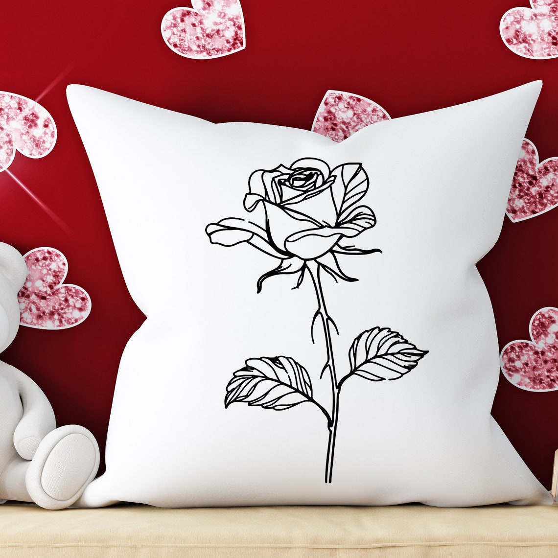 Rose Svg, Rose Svg File for June Birth Month, June Birth Flower, Birth ...