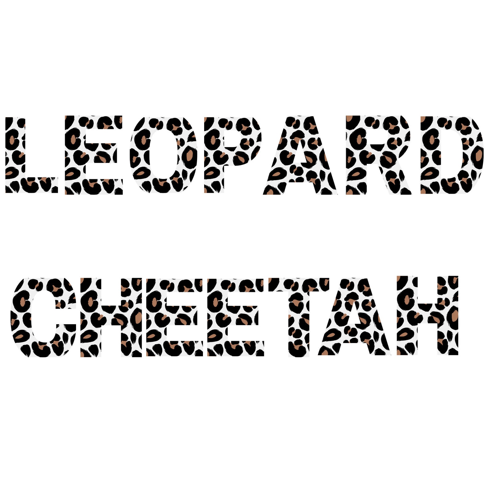 Leopard Svg, Leopard Print Svg Bundle, Animal Print Svg, Cheetah Print ...