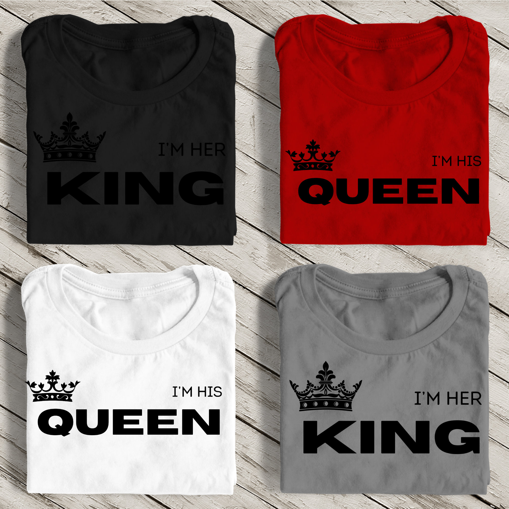 I'm Her King Svg, I'm His Queen Svg, His Queen Her King Svg, King and ...