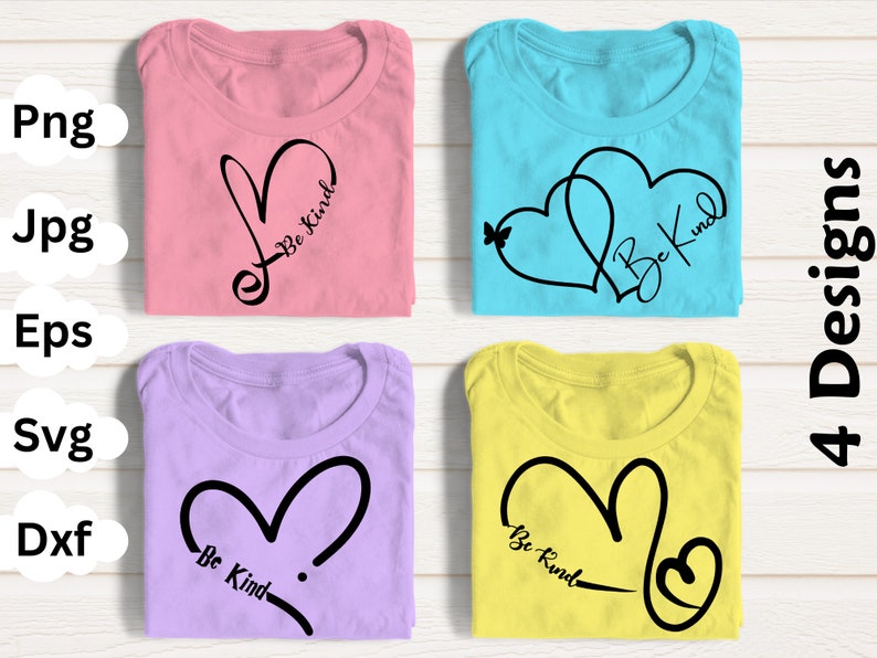 Be Kind Heart Svg Bundle, Be Kind Svg, Be Kind Png, Be Kind Mug Svg, Be ...