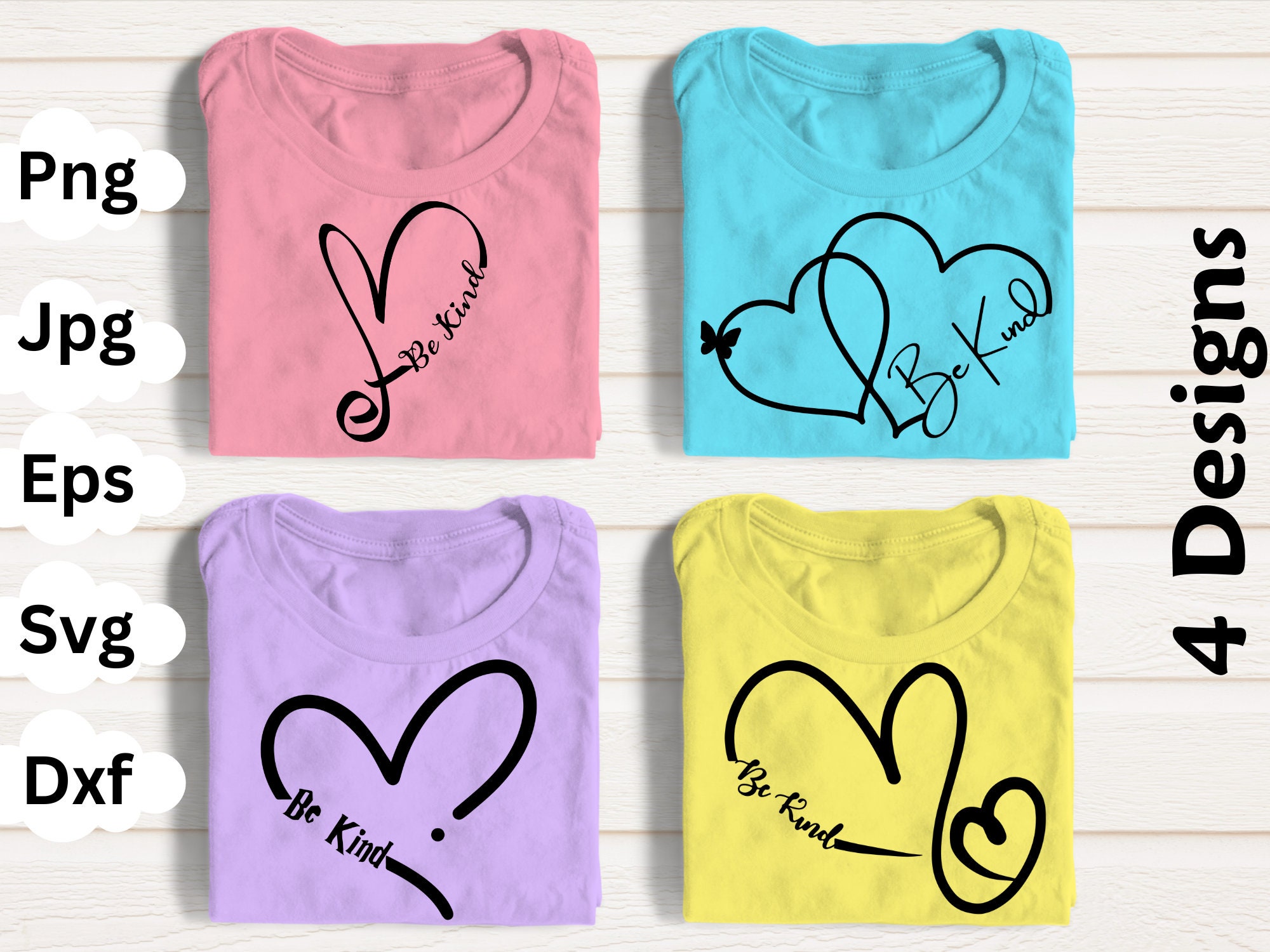 Be Kind Heart Svg Bundle, Be Kind Svg, Be Kind Png, Be Kind Mug Svg, Be ...