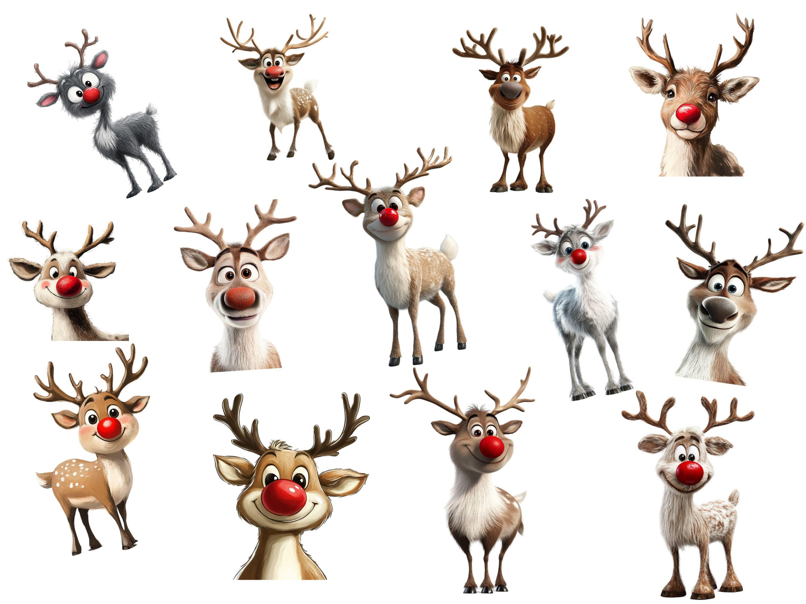 Reindeer Png Clipart, Quirky Clipart, Christmas Deer Png, Funny ...
