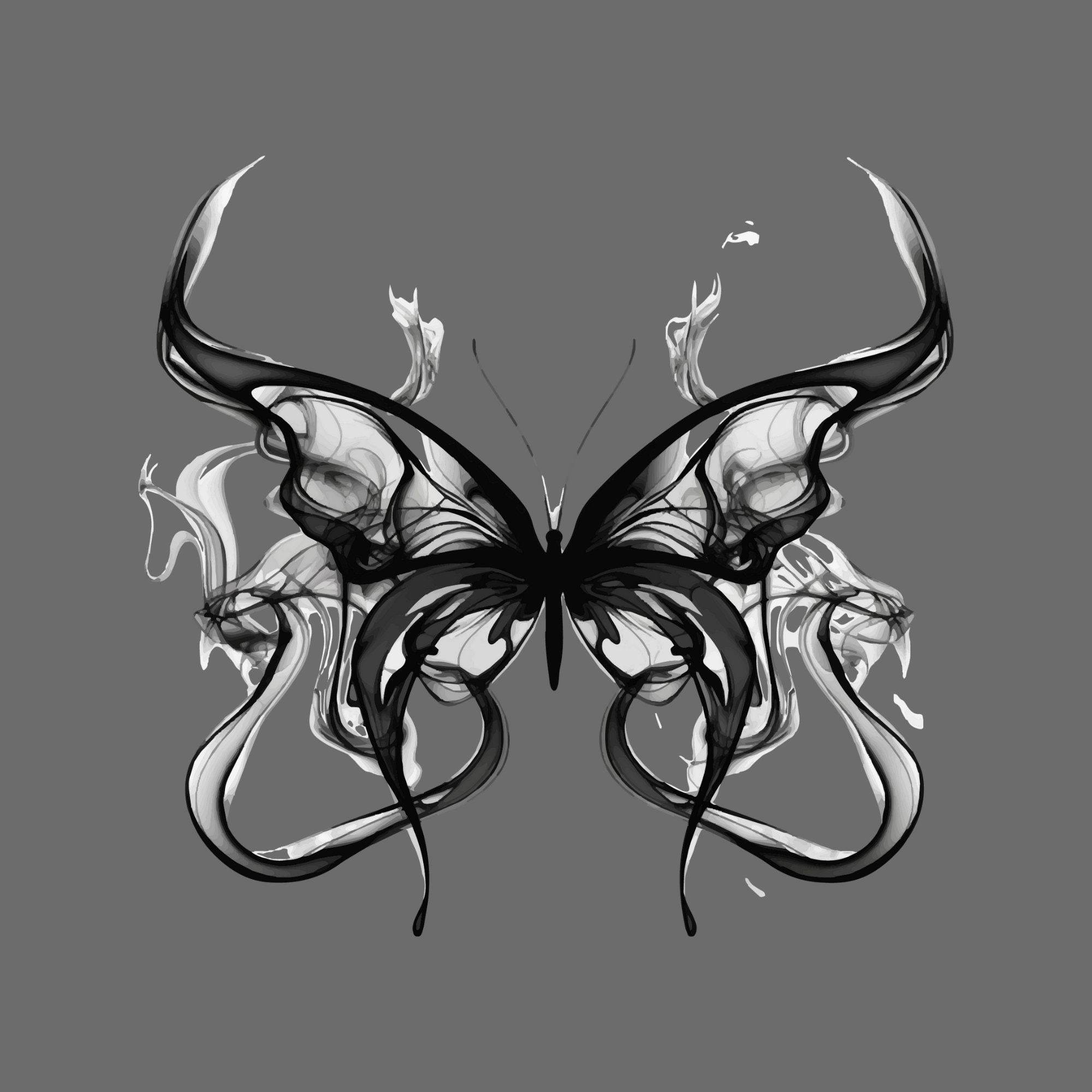 Smoke Butterfly Svg, Smoke Butterfly Png, Smoke Butterfly Clipart ...