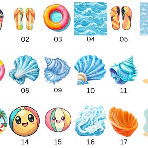 Summer Pool Party Clipart Bundle – Tropical Vacation Graphics, Beach ...