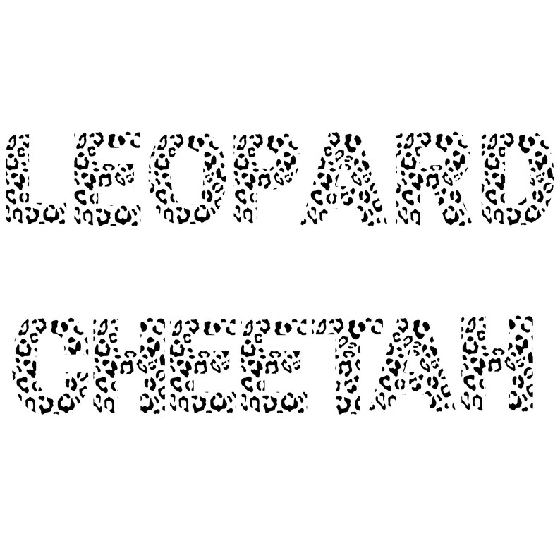 Leopard Svg, Leopard Print Svg Bundle, Animal Print Svg, Cheetah Print ...