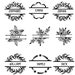 Split Monogram Svg Bundle, Splitbmonogram Svg , Split Floral Frame Svg ...