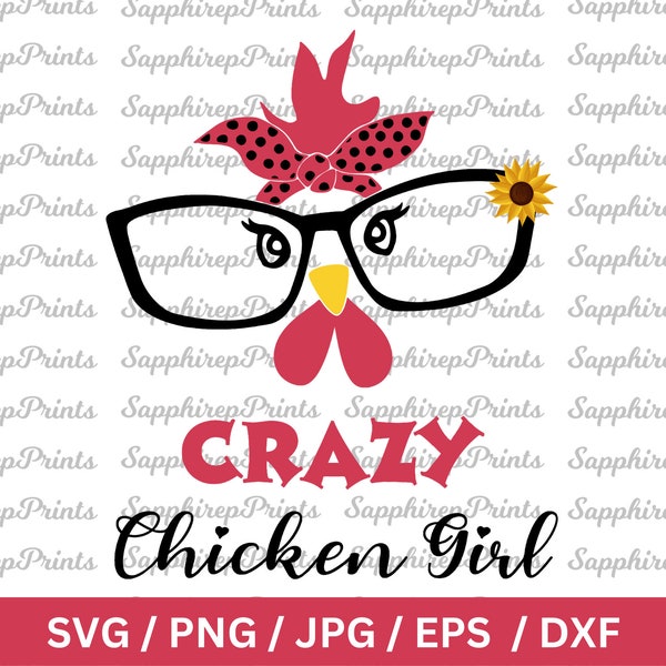 Crazy Chicken Svg - Etsy