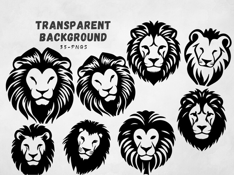 Lion King Svg, Lion Head Svg Bundle, Lions Svg, Lions Clipart Set ...