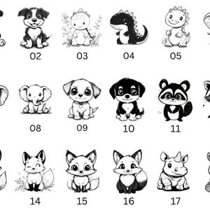 Baby Animal Clipart, Doodle Animal Clipart, Cute Woodland Animals PNG ...