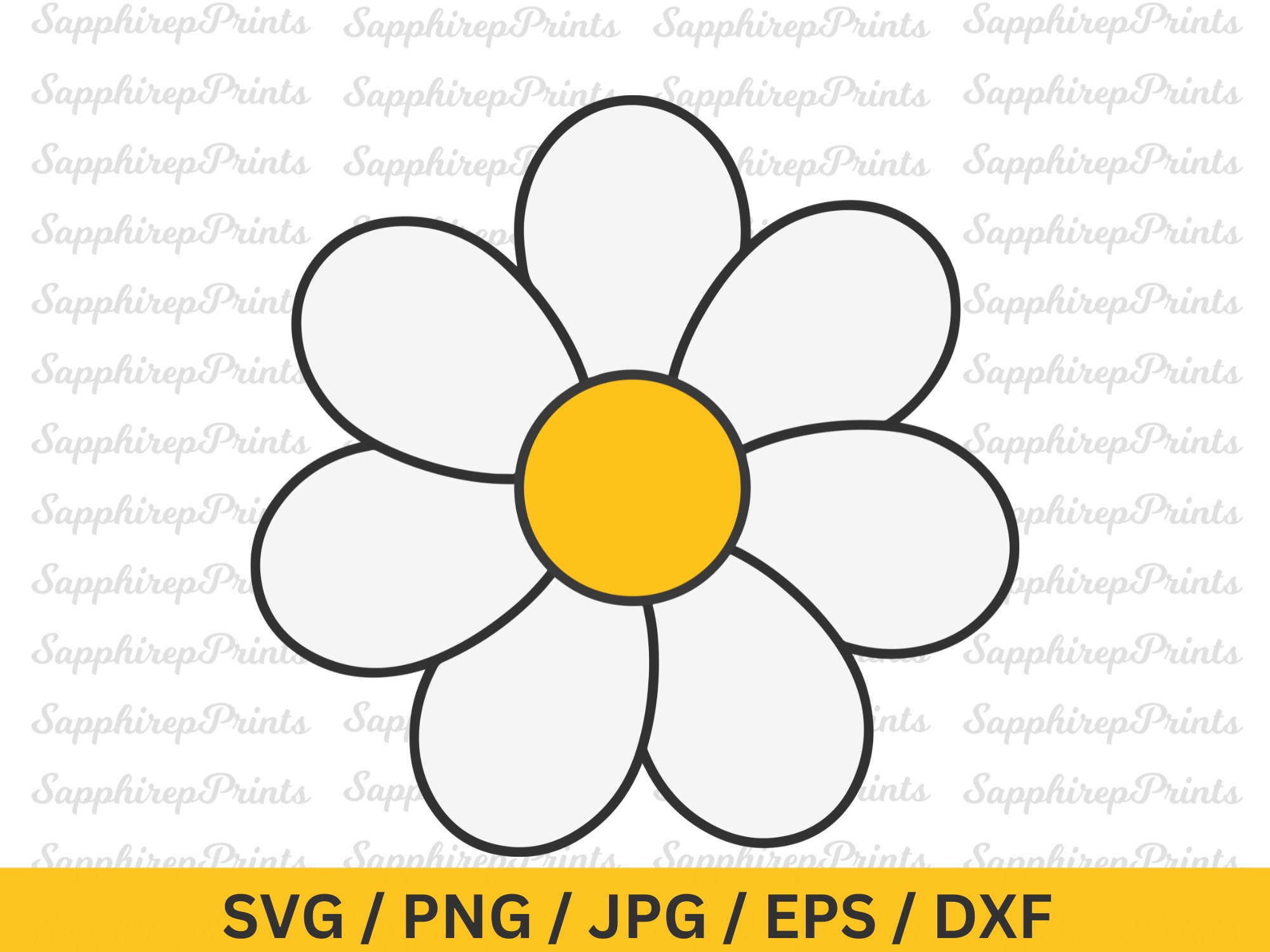 Daisy Svg, Daisy Flower Svg, Spring Summer Svg Png Files, Daisy Flower ...