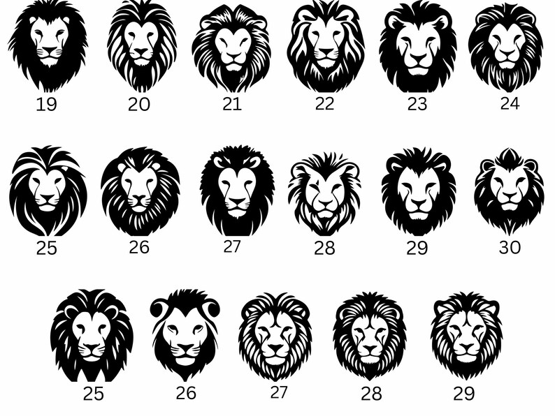 Lion King Svg, Lion Head Svg Bundle, Lions Svg, Lions Clipart Set ...