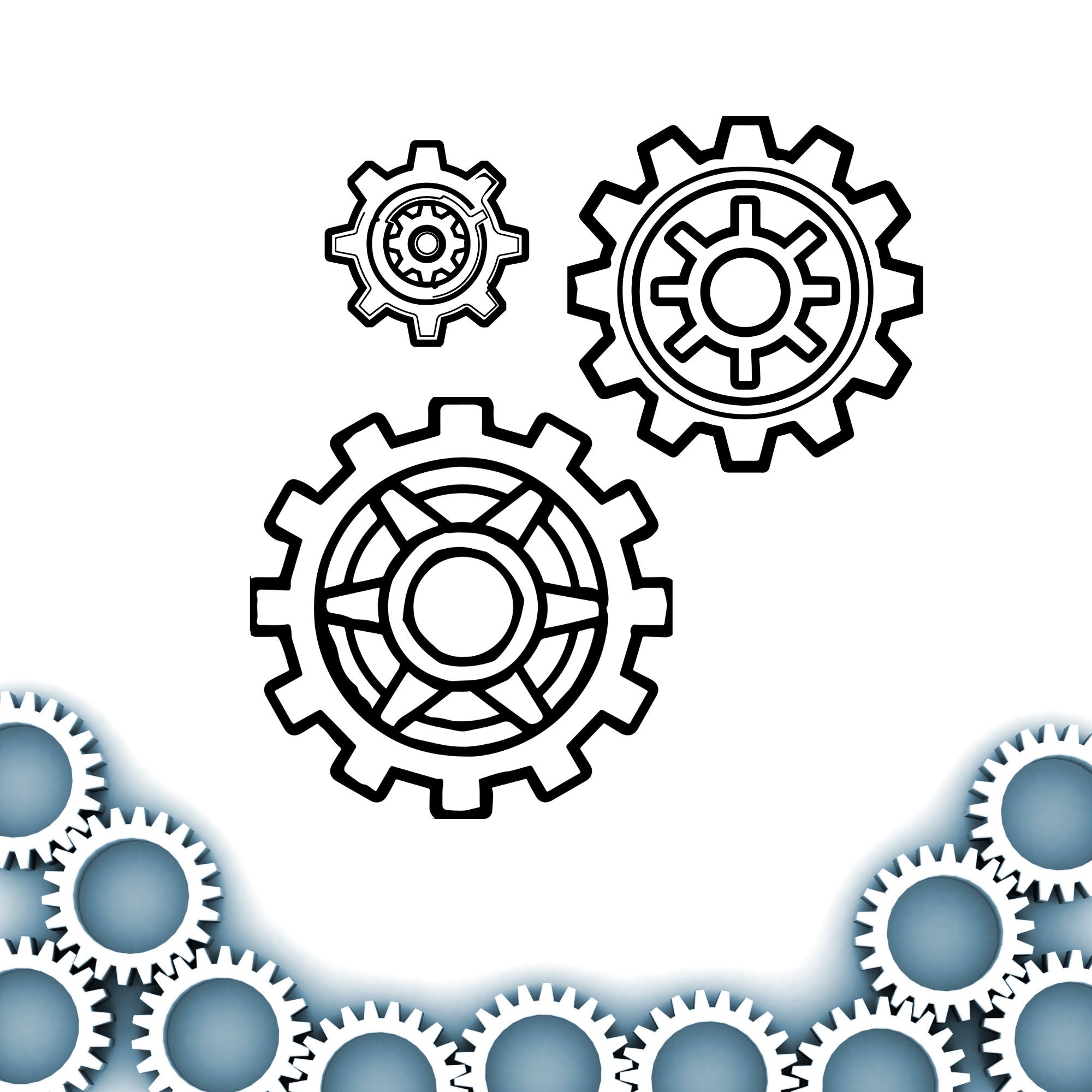 Gear Svg, Gears Svg Bundle, Cogs and Gears Svg, Gear Cogs Dxf ...