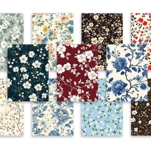 Cottagecore Floral Seamless Pattern, Boho Spring Summer Flowers ...