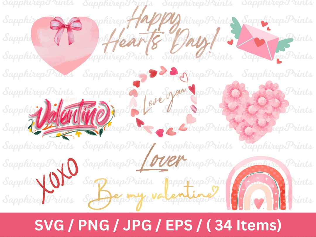 Valentine Day Svg Bundle, Valentine Quote Svg, Valentines Day Shirt Svg ...
