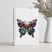 Colorful Crystal Butterflies, Butterfly PNG, Watercolor Butterfly ...