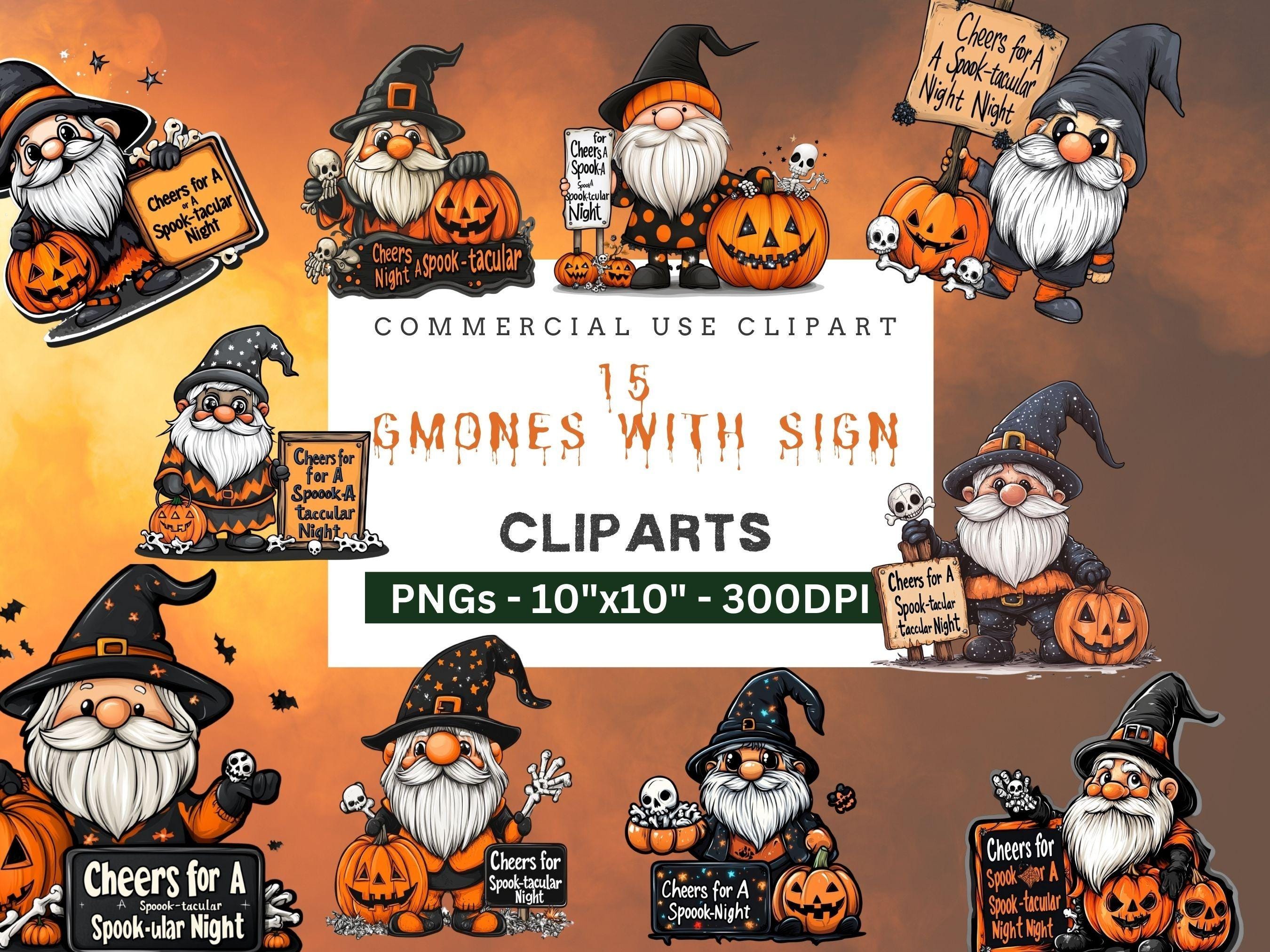 Halloween Clipart Mega Bundle, Pumpkins Clipart, Cocoa Gnomes Clipart ...