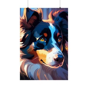 Border Collie Series Matte Poster - Etsy
