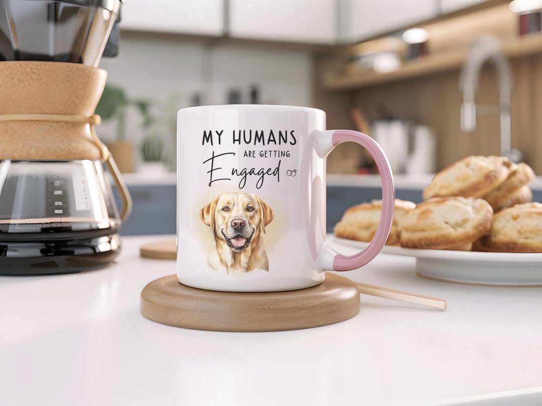 Personalized Pet Engagement Mug, My Humans Are Getting Married, Dog Cat ...