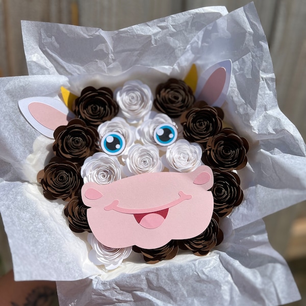 Cow Flower Bouquet - Etsy