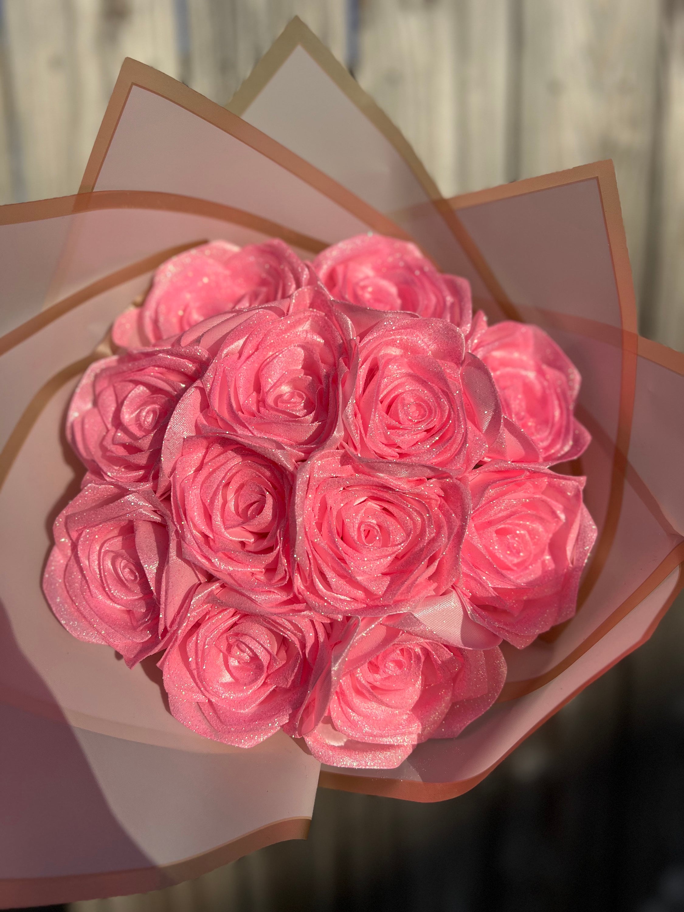 Glitter Forever Roses Bouquet - Etsy