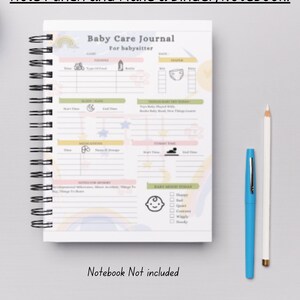 Printable Baby Planner, Printable Planner, Diapering Log, Sleep Tracker ...
