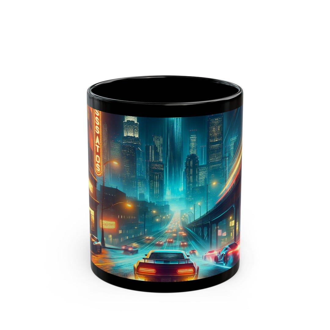 Futuristic Mug, Space Coffee Cup, Modern Tea Mug, Sci-fi Drinkware ...