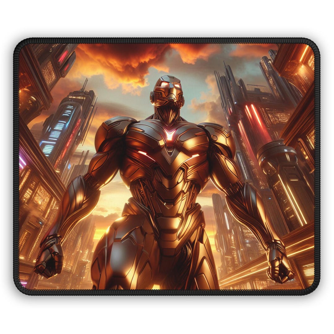 Iron Man Gaming Mouse Pad Superhero Avengers Computer Desk Mat, Iron ...