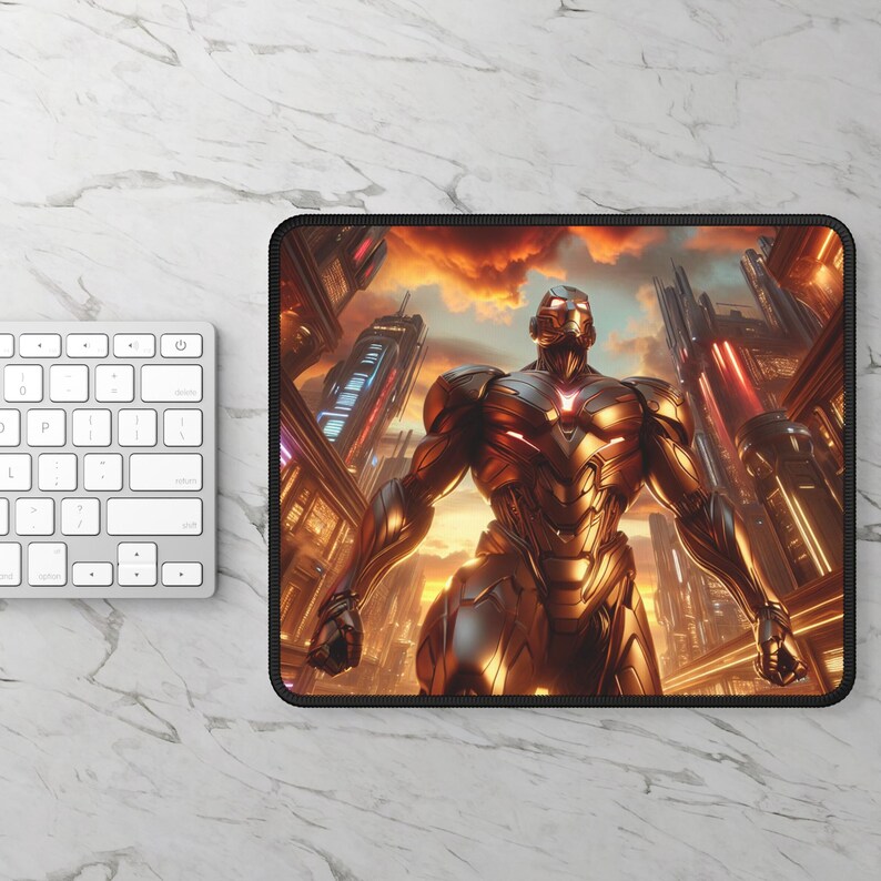 Iron Man Gaming Mouse Pad Superhero Avengers Computer Desk Mat, Iron ...