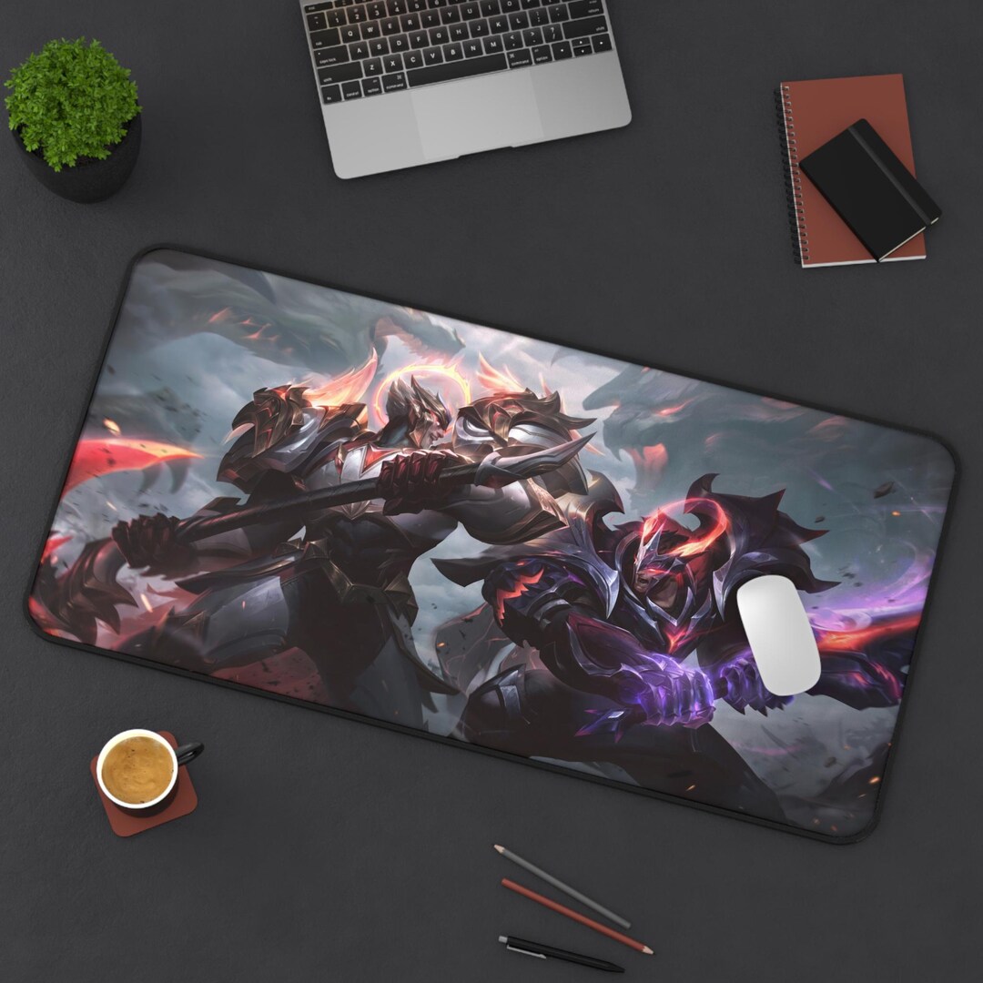 32x16 Desk Mat, League of Legends Gaming Mousepad, Darius Vs Garen Desk ...