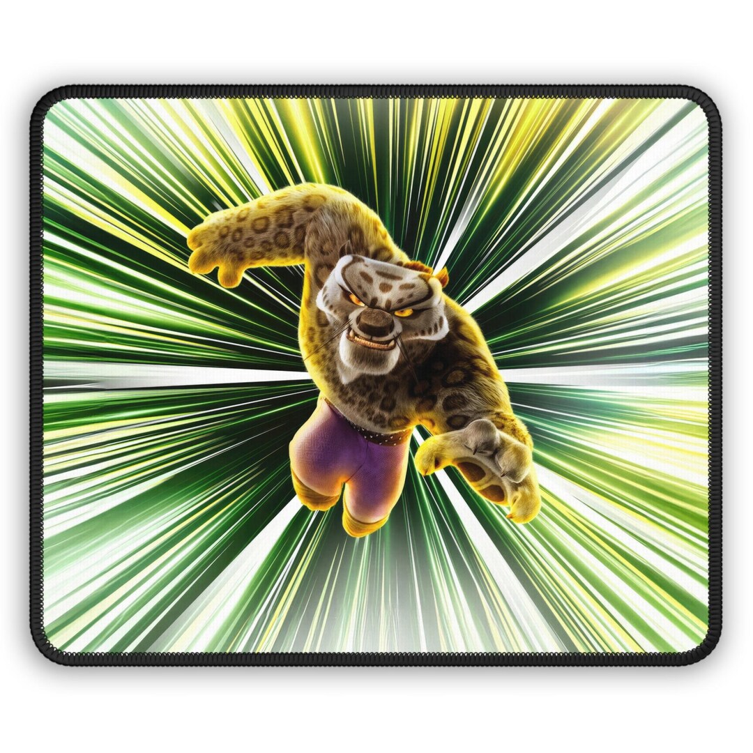Tai Lung Gaming Mouse Pad Kung Fu Panda Mouse Mat, Gaming Desk ...