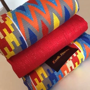 Kente Heaven Hand Weaved Kente Cloth KH368 With Shimmering - Etsy