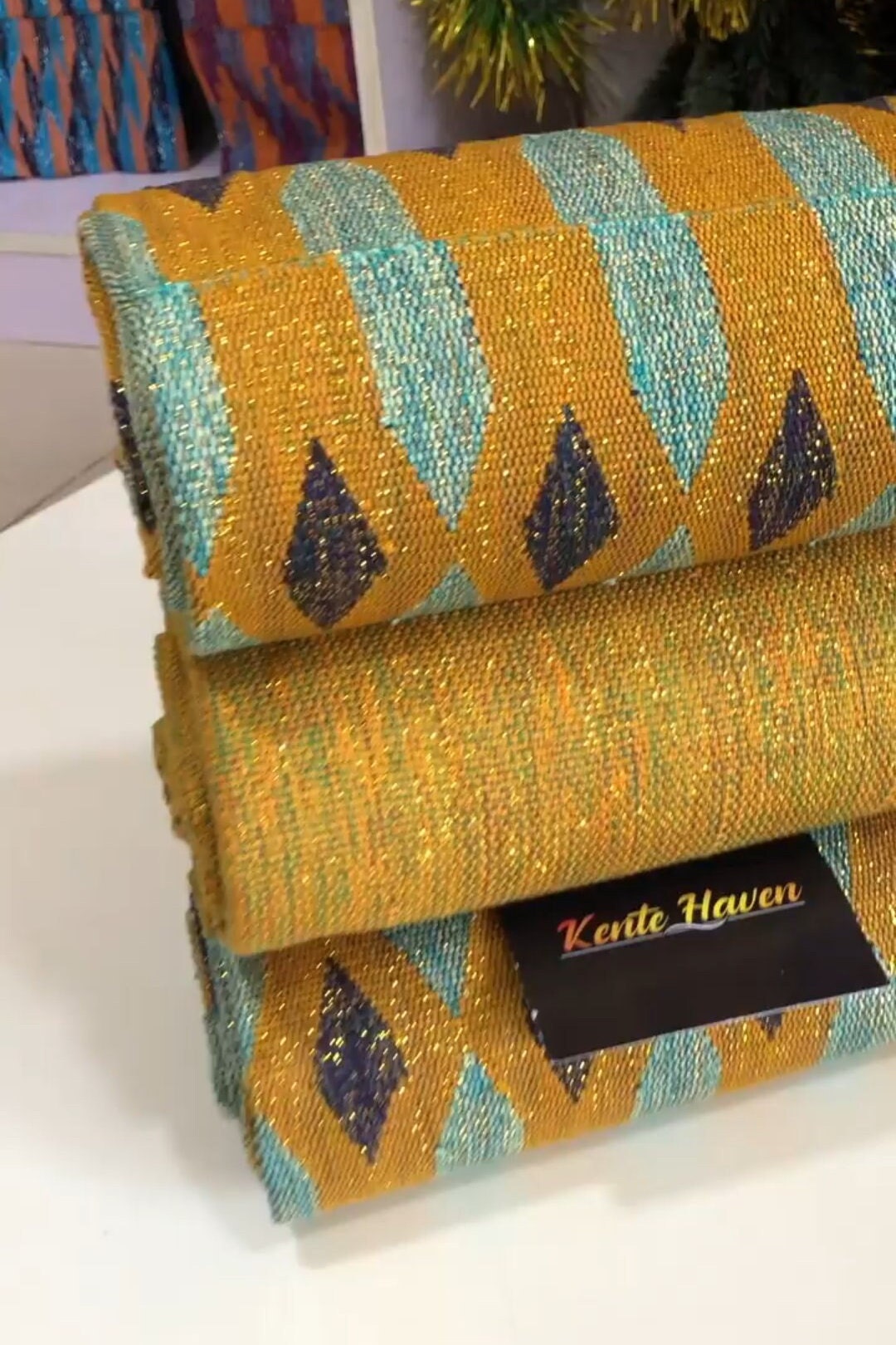 Kente Heaven Hand Weaved Kente Cloth KH286 With All Shimmering With ...