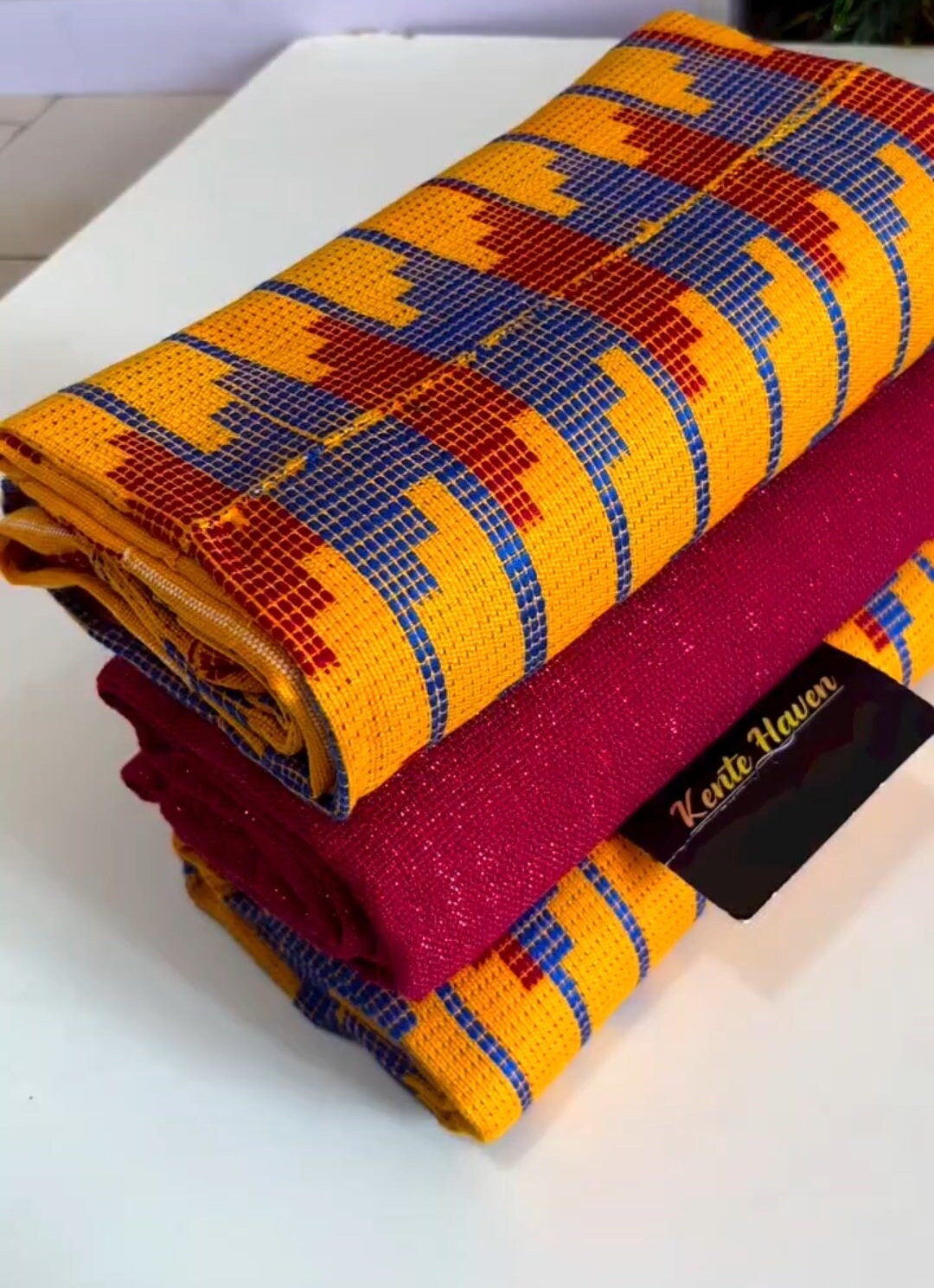 Kente Heaven Hand Weaved Kente Cloth KH125 - Etsy