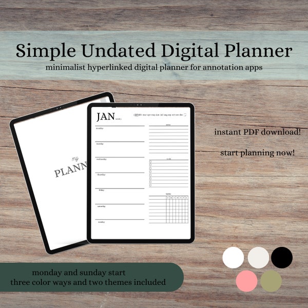 Goodnotes Template - Etsy