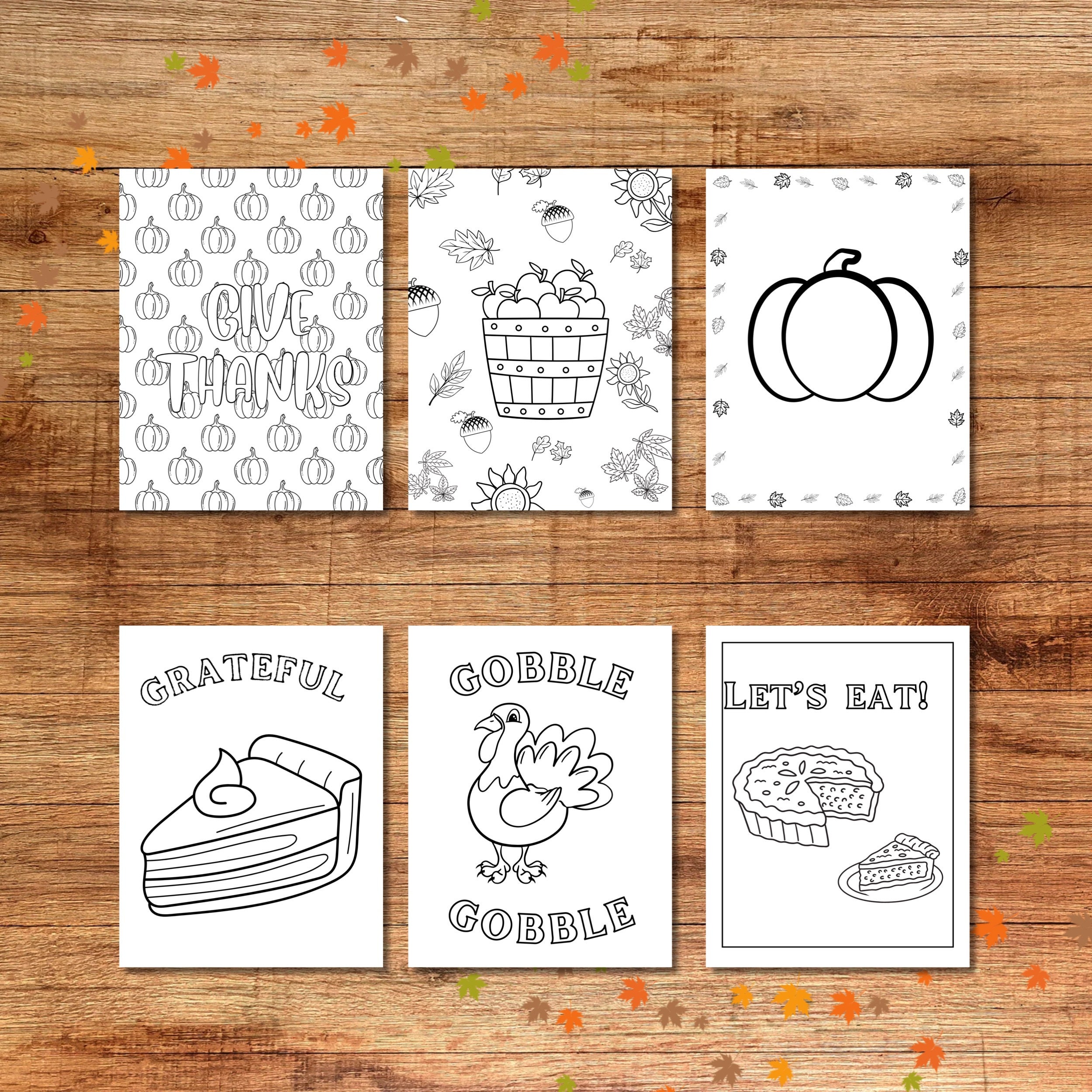 Thanksgiving Coloring Pages for Kids, Printable Kids Activity Sheets ...