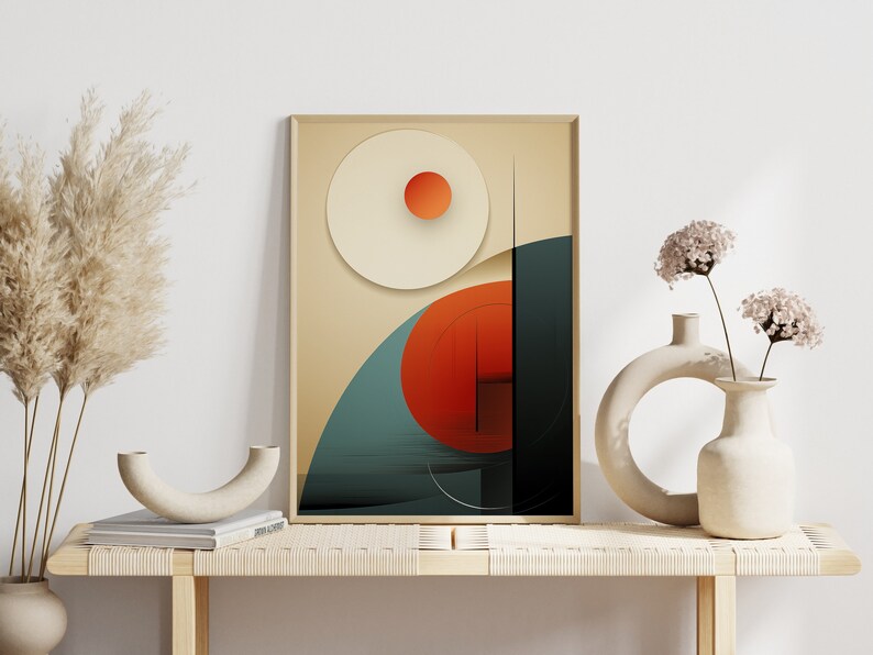 Modern Colorful Art Print Set of 3, Geometric Abstract Print ...