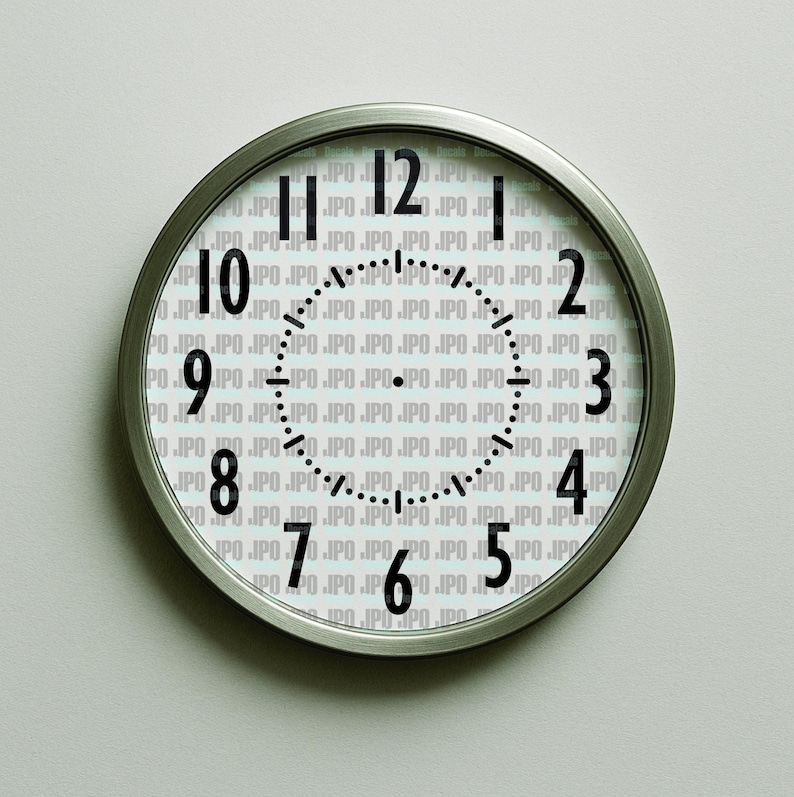 Clock Dial Vinyl Decal Transfer Sticker – Multiple Sizes, 35+ Colors ...