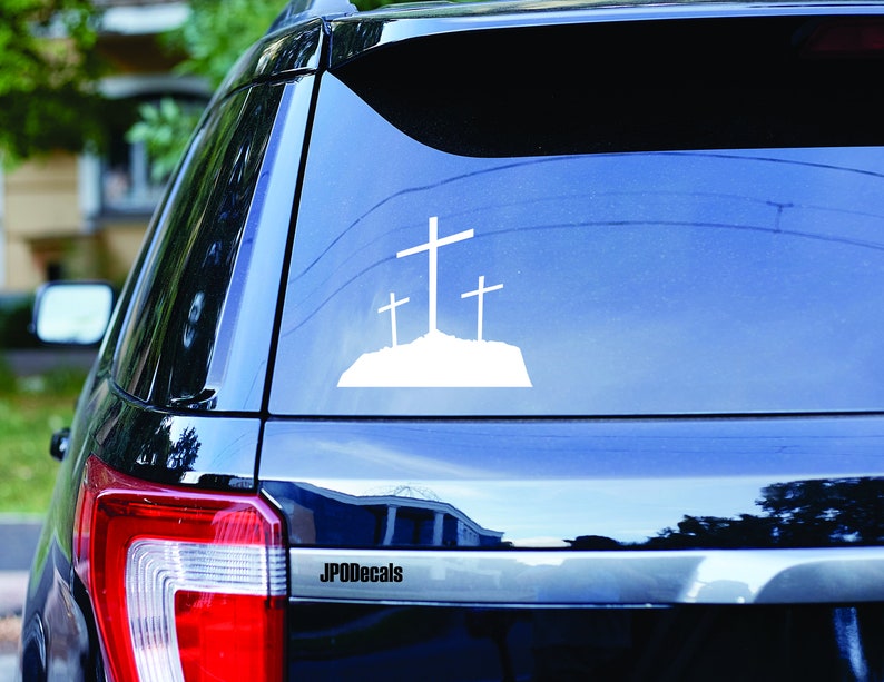 Calvary Crosses Vinyl Decal – Premium Outdoor Rated Sticker - Etsy
