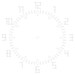 Clock Face SVG Cut Ready LCD Display Style Number Font Clock Face ...