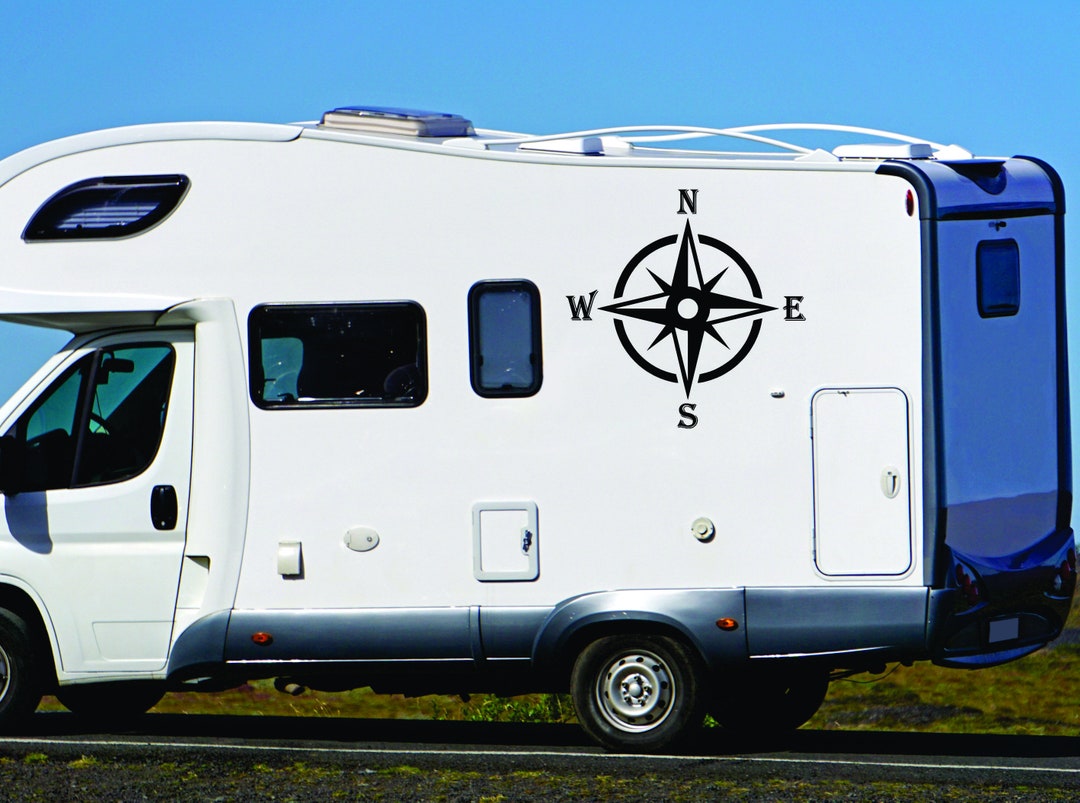 Compass Style #3 Die Cut Vinyl Decal Transfer Sticker for Walls Vehicle ...