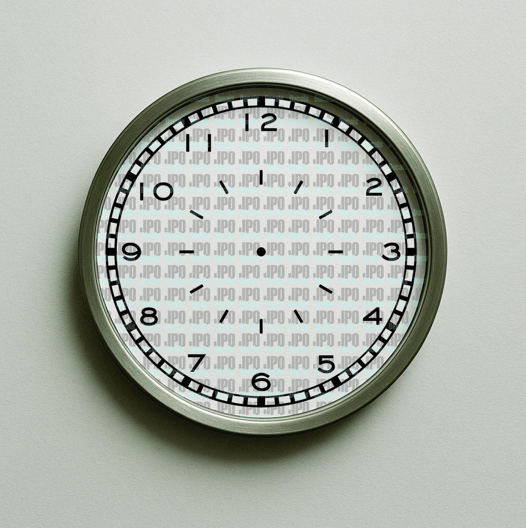 Clock Dial Vinyl Decal Transfer Sticker – Multiple Sizes, 35+ Colors ...