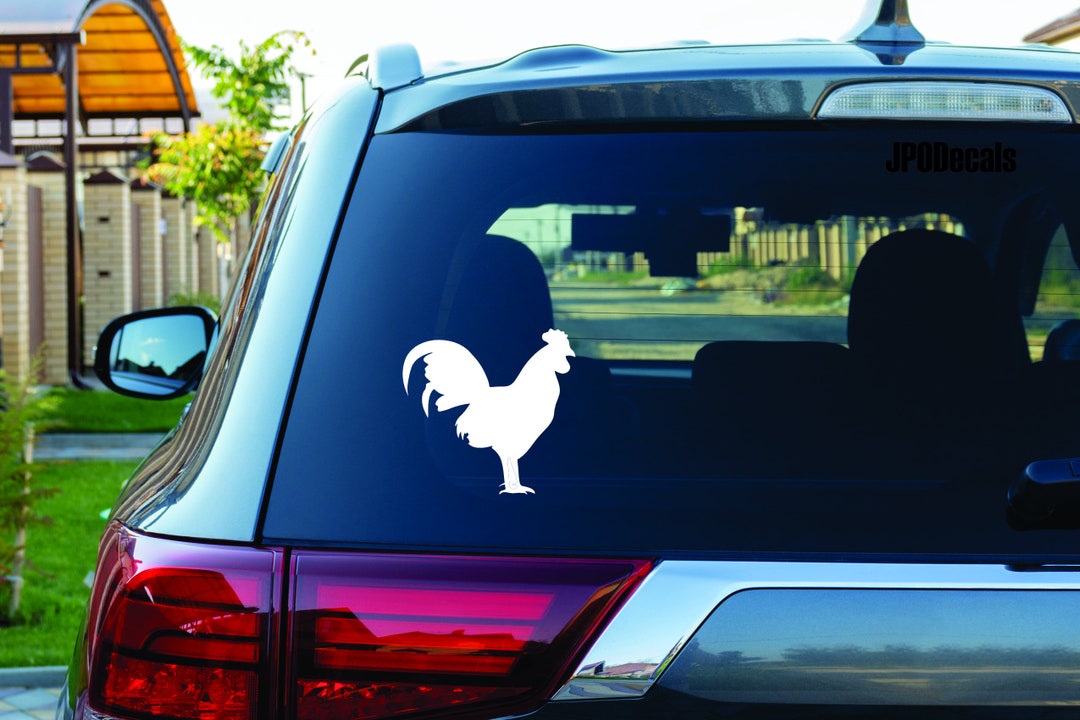 Vinyl Decal Rooster Chicken Silhouette Style 5 Customizable - Etsy